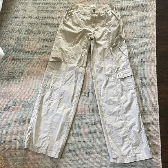 PacSun | Jeans | Pacsun Xs Off White Low Rise Cargo Puddle Pants | Poshmark